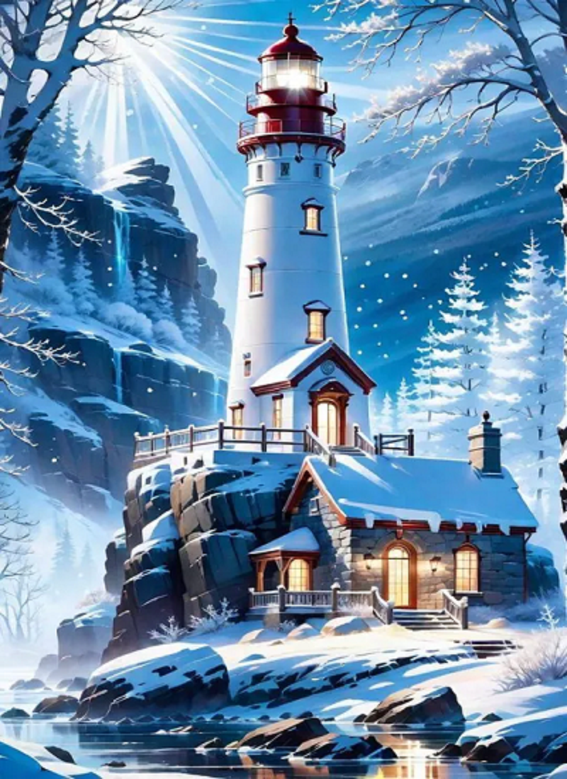 5D Diamond Painting Fantasie Landschap Aan Zee – diamond paint hobby