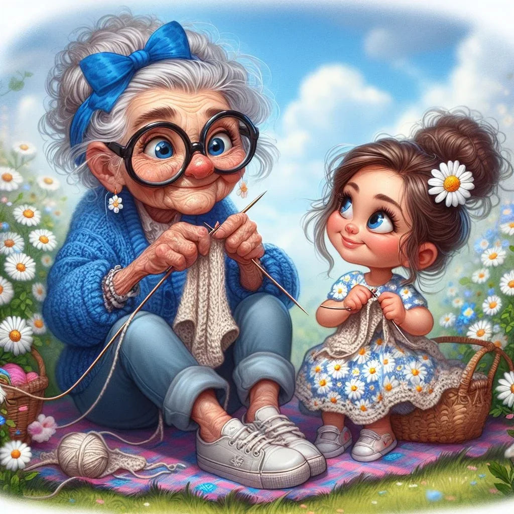 5D Diamond Painting Oud Getrouwd Stel – diamond paint hobby