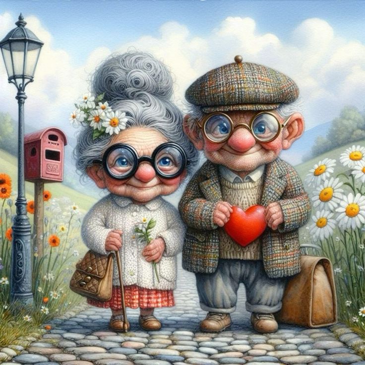 5D Diamond Painting Oud Getrouwd Stel – diamond paint hobby