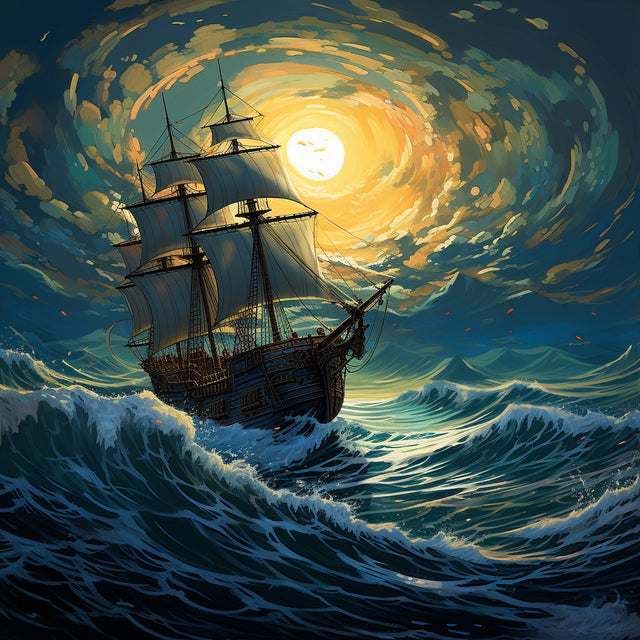 5D Diamond Painting Zeilen Op Zee – diamond paint hobby