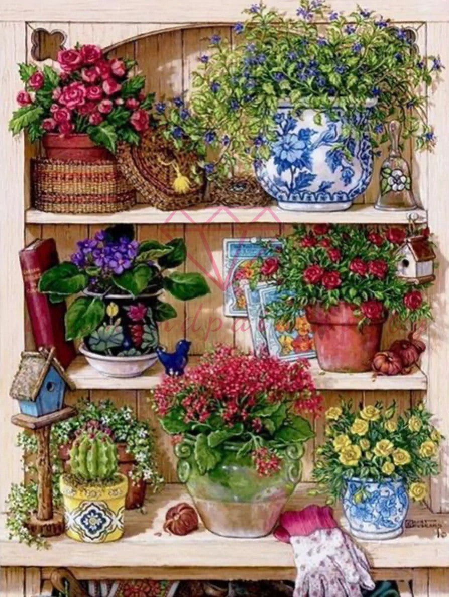 5D Diamond Painting Tuin Plank – diamond paint hobby