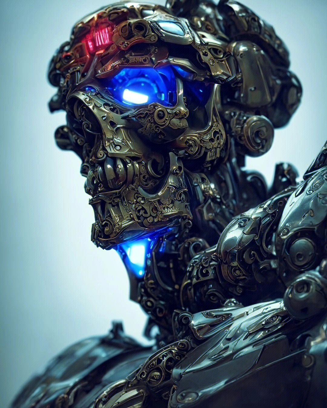 5D Diamond Painting Mecha Skelet – diamond paint hobby