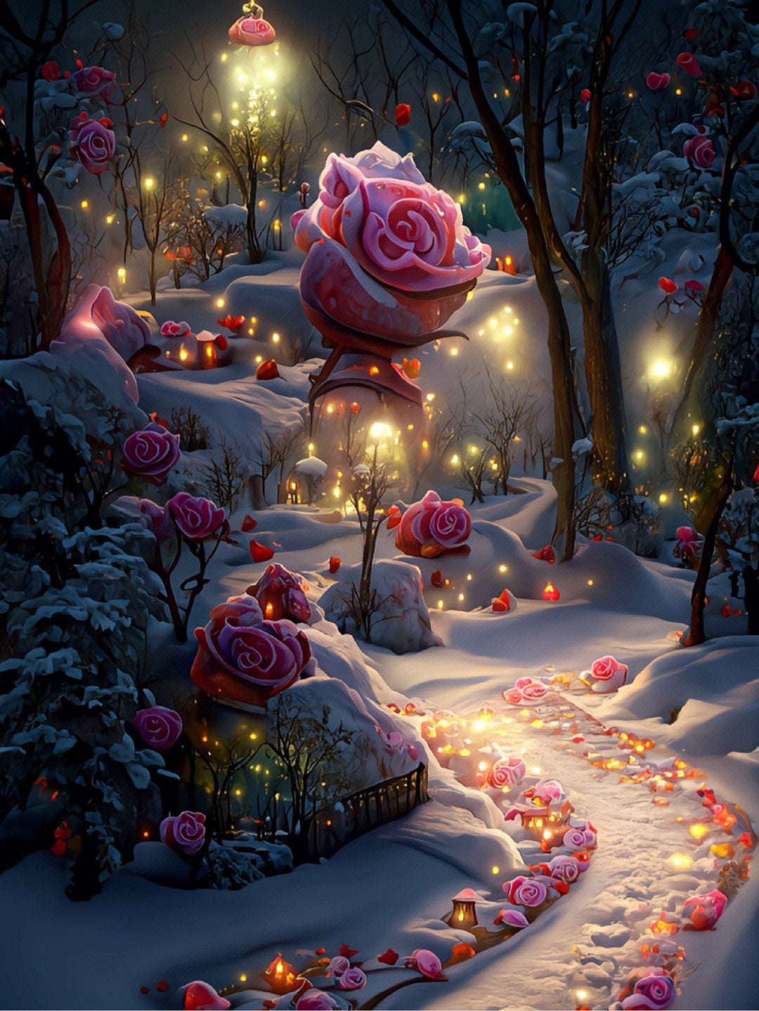 5D Diamond Painting Rose Road – diamond paint hobby