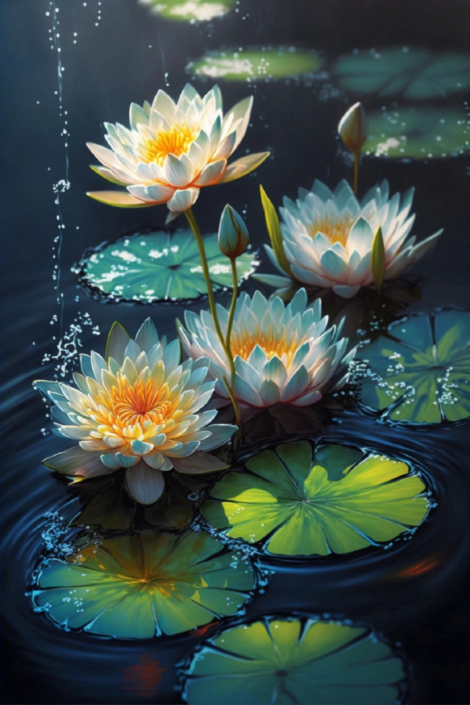 5D Diamond Painting Lotus – diamond paint hobby