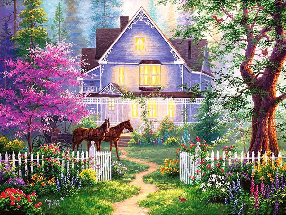 5D Diamond Painting Tuin Villa – diamond paint hobby